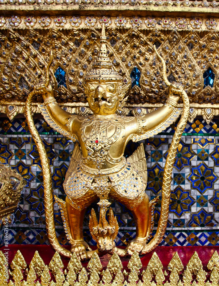 Architectural details of the Grand Palace (Phra Borom Maha Ratcha Wang ...