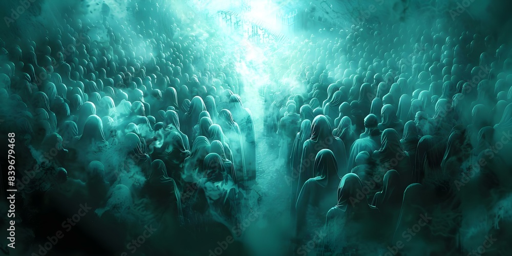 Awaiting Judgment Day A Multitude of Souls Stand Before God's Throne ...