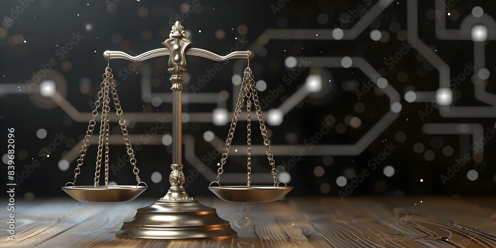 Legal Symbolism in a Data Center Background Digital Jurisprudence and ...