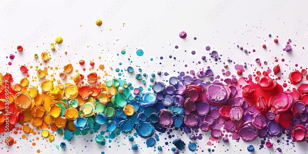 Abstract wallpaper background with colorful rainbow spectrum of dried ...