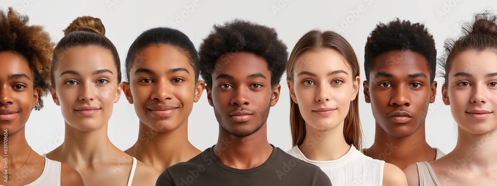 group a portrait, showcasing beauty and fashion, ideal for commercial ...