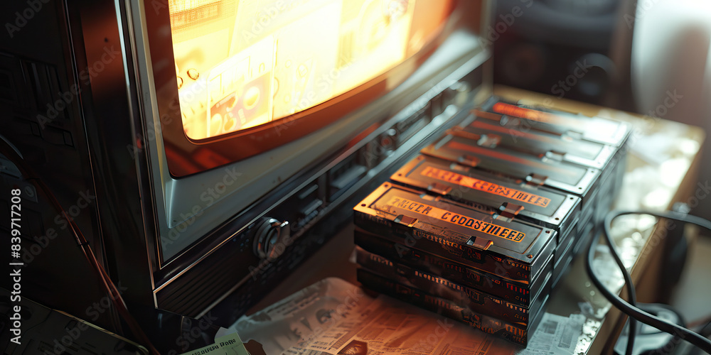 The Coded Carrier: A package of VHS tapes, labeled with a cryptic code ...