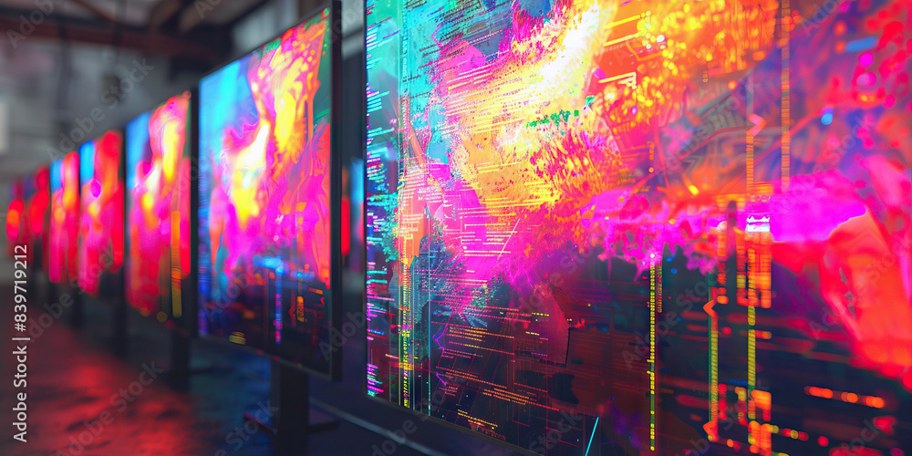 The Glitched Gallery: A digital art exhibition, featuring abstract ...