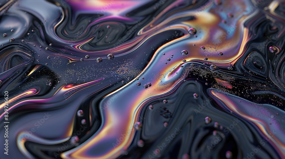 colorful rainbow oil slick with bubbles, texture for overlay Stock ...