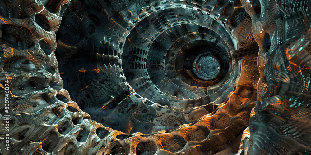 Subterranean City: A vast network of tunnels and passageways, depicting ...