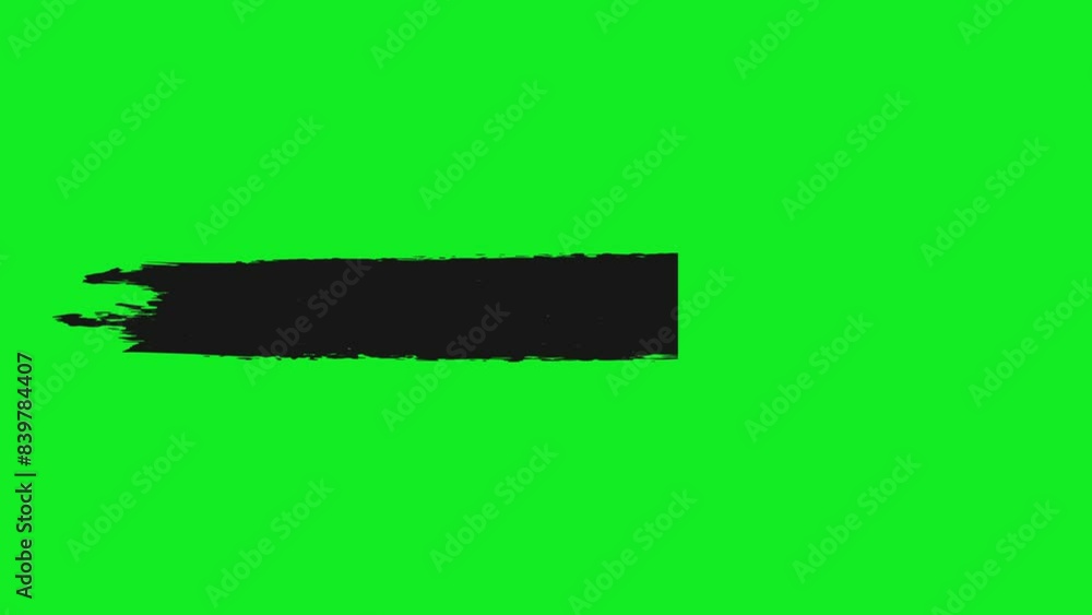 paint white brush stroke transition animation Green Screen, paint brush ...