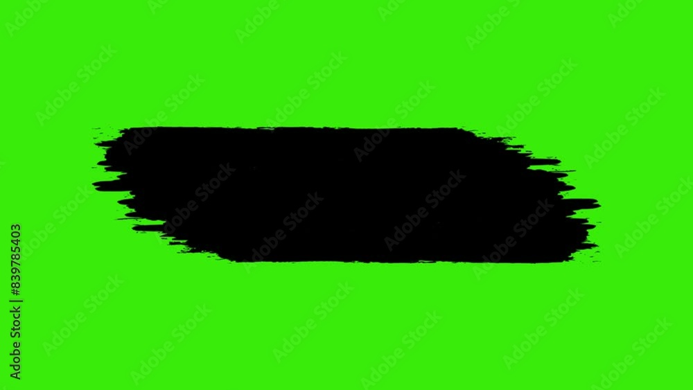 paint white brush stroke transition animation Green Screen, paint brush ...