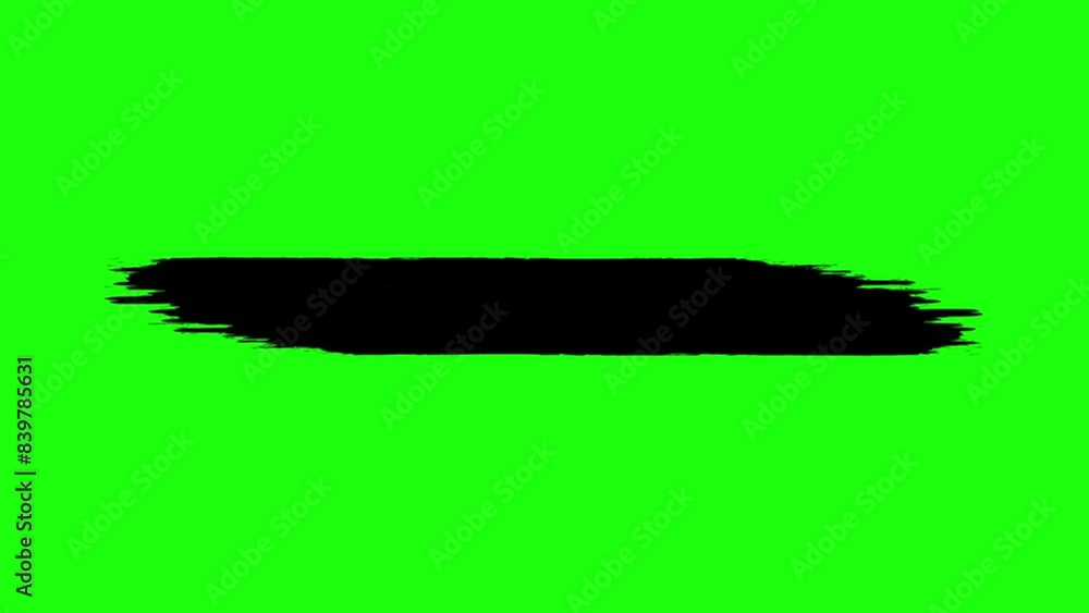paint white brush stroke transition animation Green Screen, paint brush ...