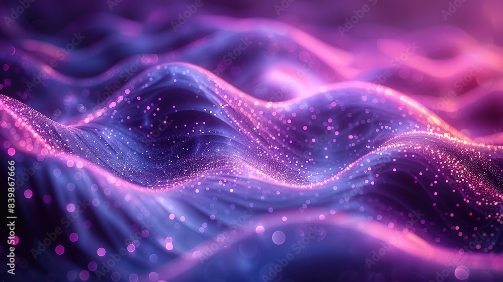 Abstract glass nano carbon fiber background with blues and purples ...