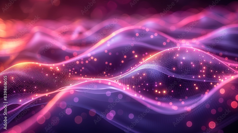 Abstract glass nano carbon fiber background with blues and purples ...