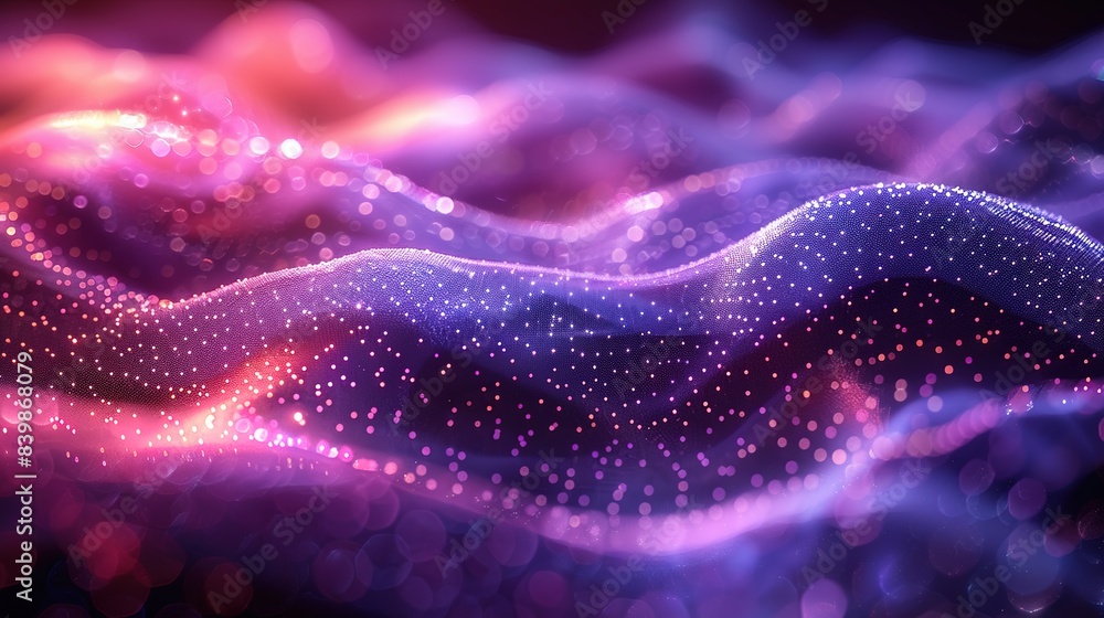 Abstract glass nano carbon fiber background with blues and purples ...