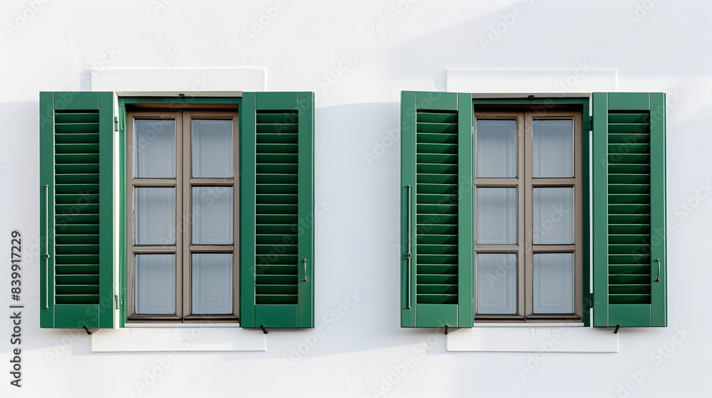 Transparent PNG available Four green shutters open and closed on a ...
