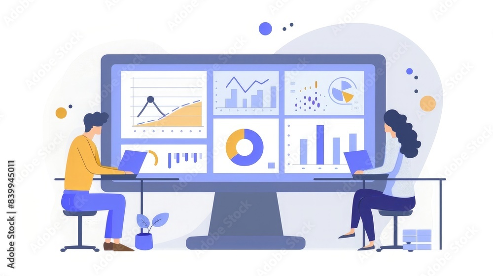Working on business analytics dashboards with KPIs, charts, and metrics ...