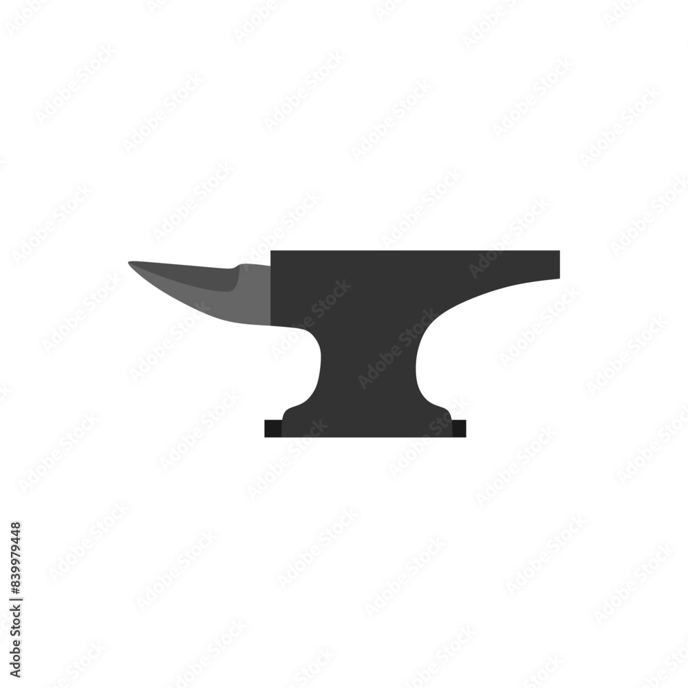 anvil flat design vector illustration isolated on white background ...