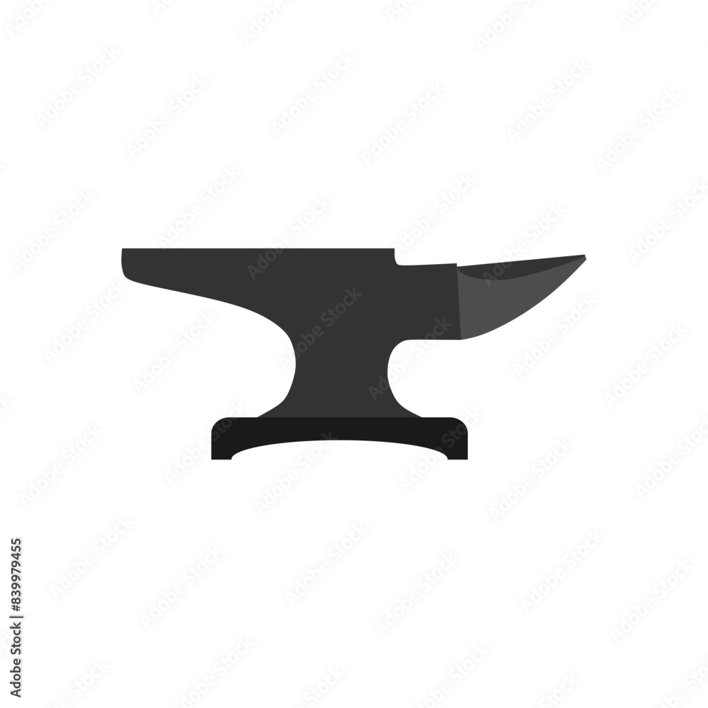 anvil flat design vector illustration isolated on white background ...