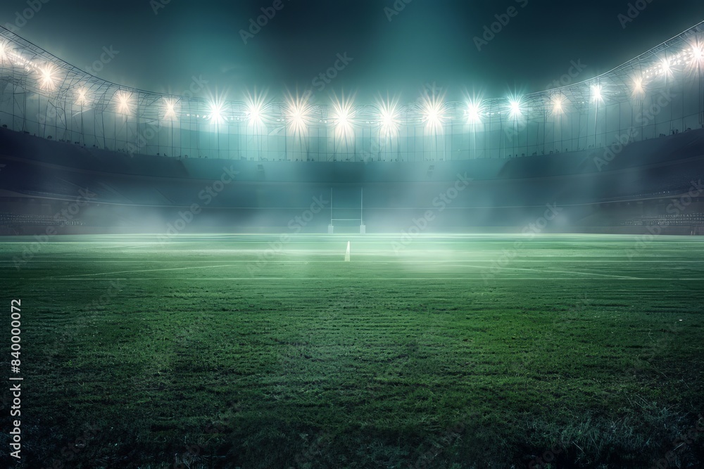 Soccer stadium field. Soccer field background. Sport advertisement ...