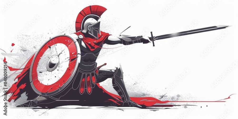 Brave Spartan Warrior in Ancient Armor - HD Wallpaper and Illustration ...