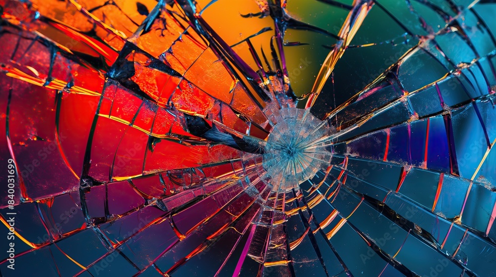 crack broken monitor or TV television screen texture, background for ...