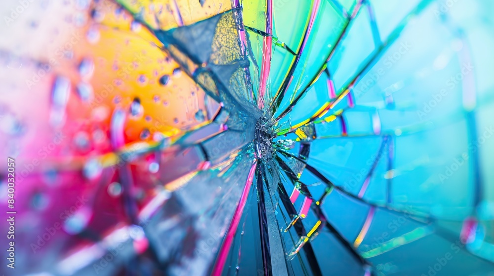 crack broken monitor or TV television screen texture, background for ...