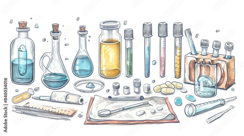 laboratory test for medical analysis. examination of the urine and ...