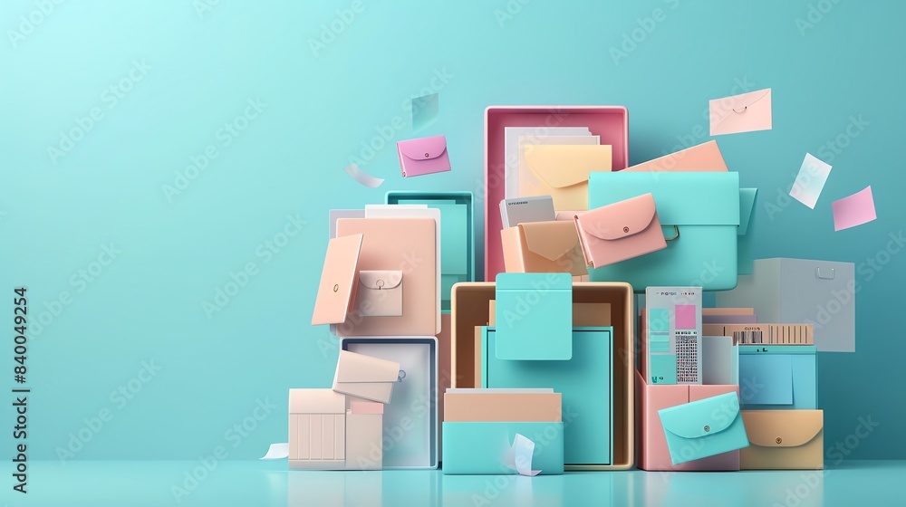 Organize your documents with precise 3D renderings of files and folders ...