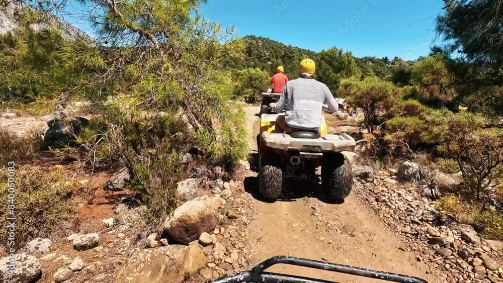 Safari Ride With ATV Quad Bikes Through the Kemer, Turkey. Adventures ...