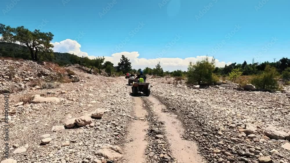 Safari Ride With ATV Quad Bikes Through the Kemer, Turkey. Adventures ...
