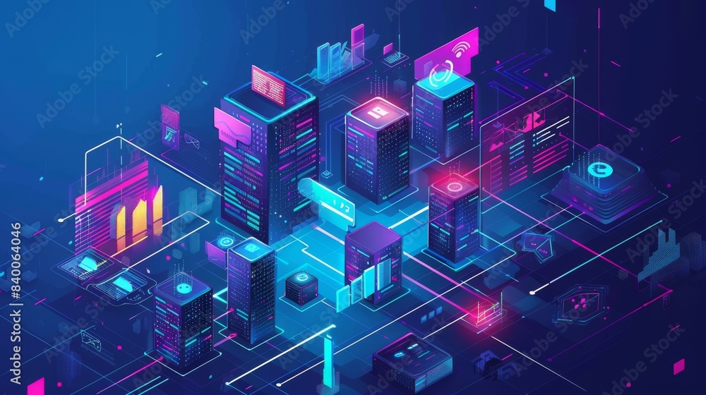 Analyzing statistics and diagrams. Designing the network mainframe ...