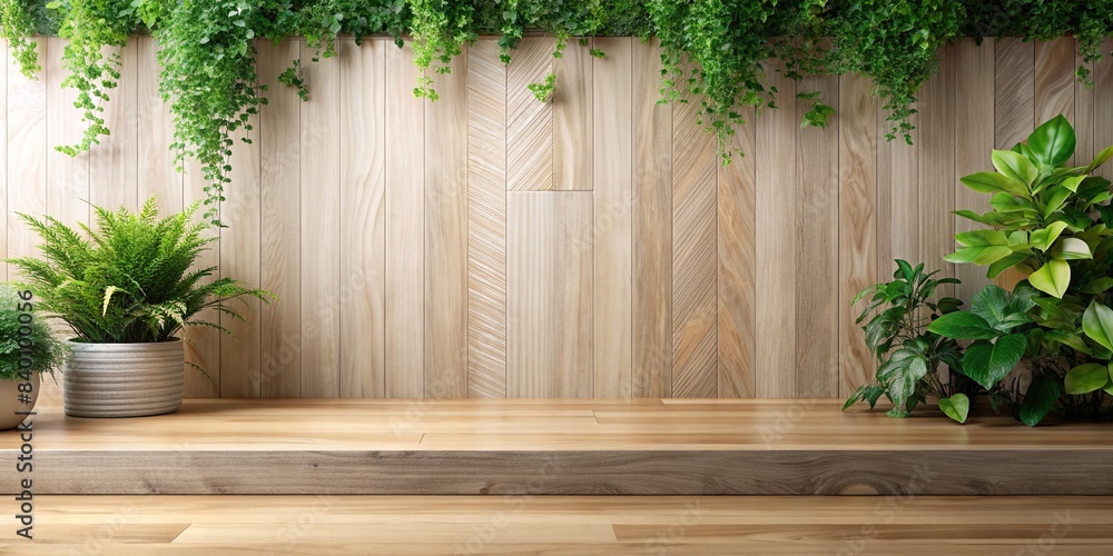 Aesthetic minimalist product backdrop made of natural elements such as ...