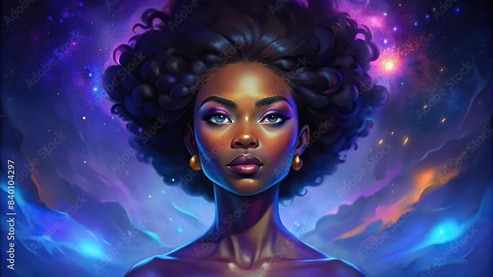 Abstract art featuring a strong, beautiful, and proud black woman ...