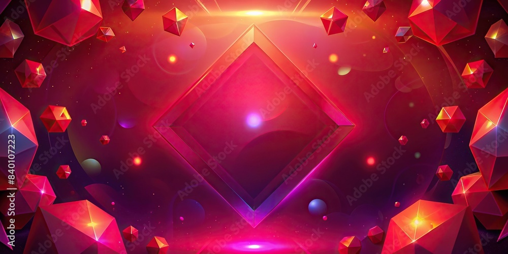 Vivid red abstract background with geometric shapes , red, vivid ...