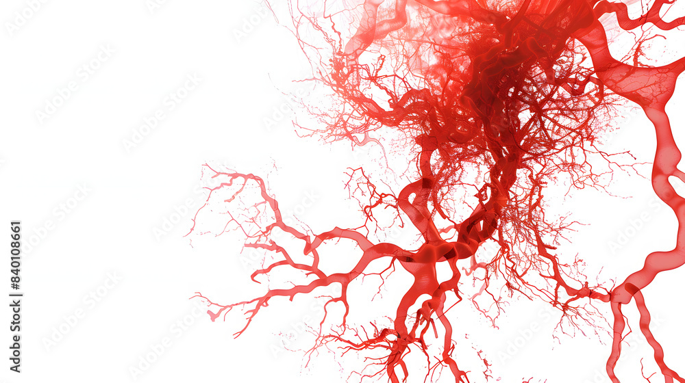 blood vessels, neural connections. the movement of blood inside the ...