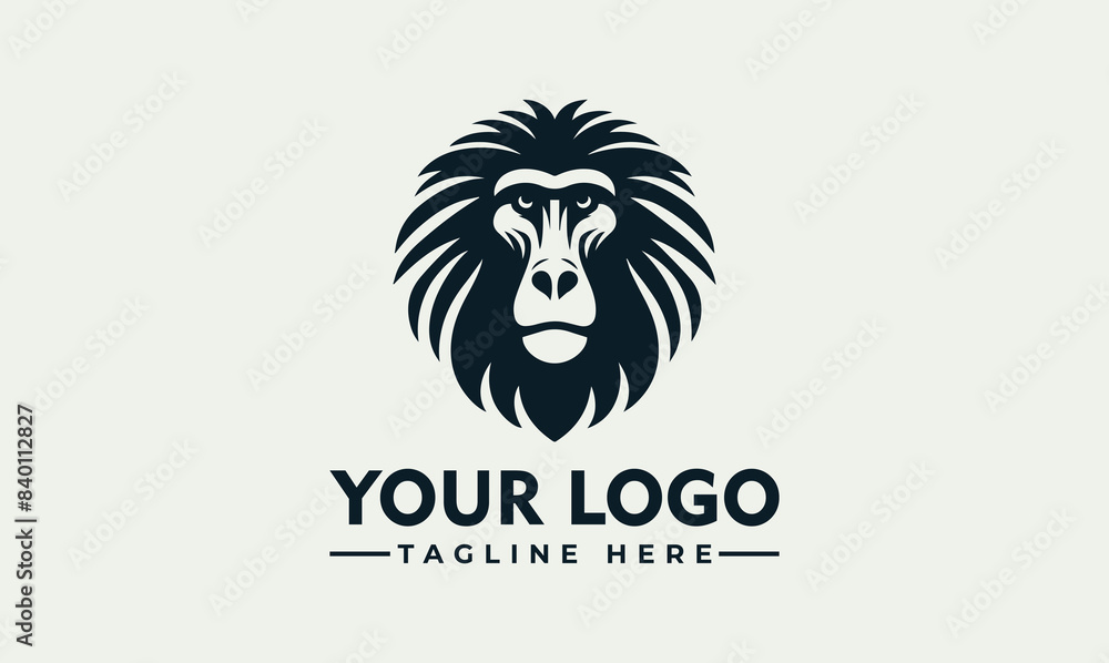 Baboon Logo Vector: Unleash the Strength and Intelligence of the ...