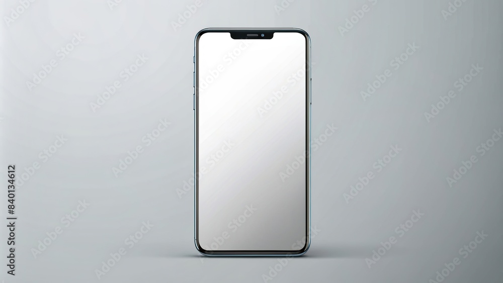 Modern blank smartphone screen mockup template with minimalistic design ...