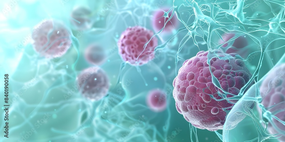 Medical banner with red cells on a background. Concept Healthcare ...