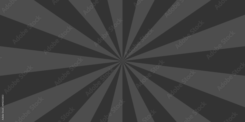 Abstract sunburst ray background with sunburst pattern black and white ...