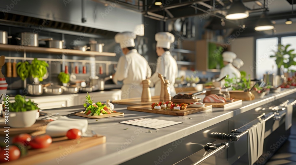 Mastering the Art of Gourmet Cooking A Kitchen Classroom with Chef's ...
