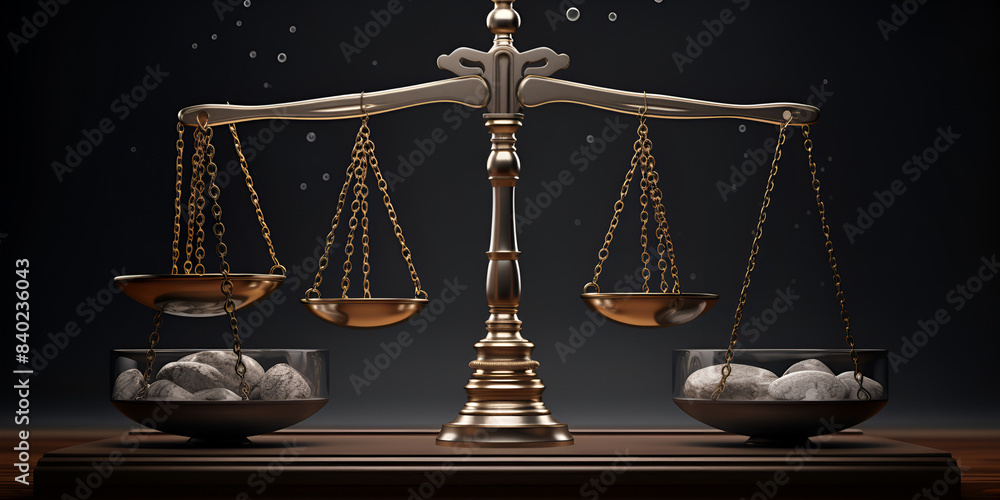 scales of justice, Balance between fairness and impartiality digital ...