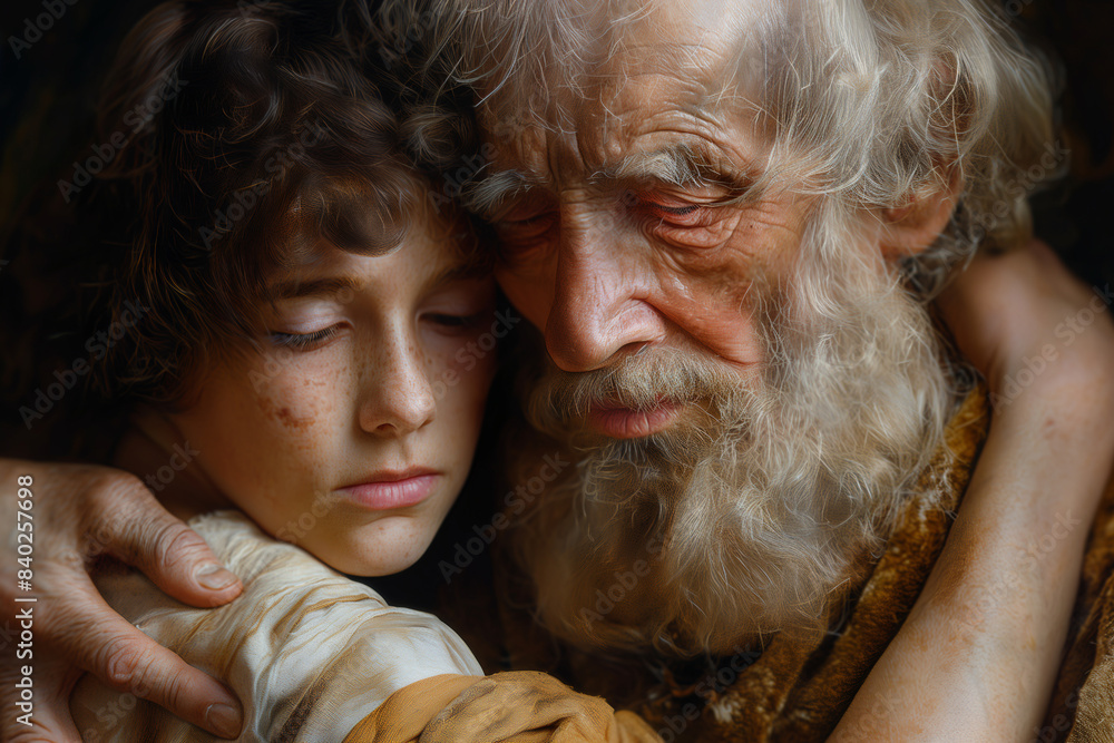 The parable of the prodigal son, depicted with emotional detail ...