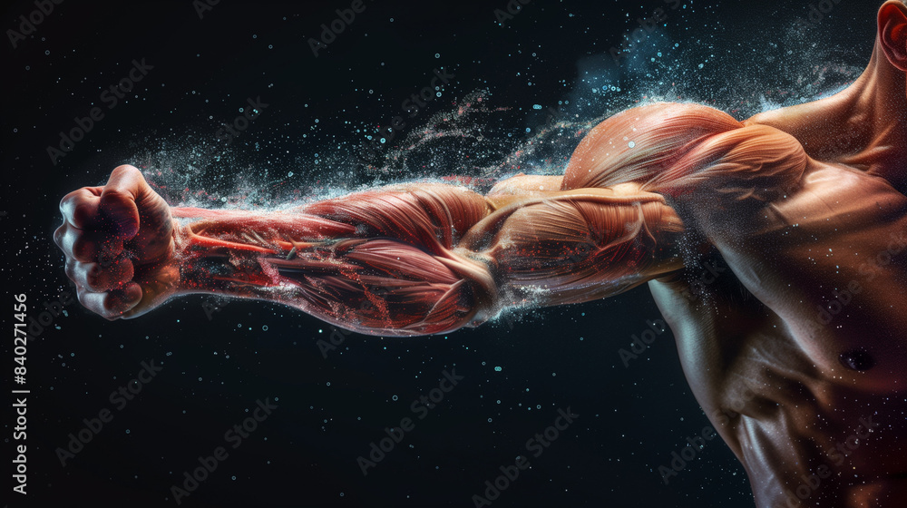 anatomical arm, muscular anatomy, human muscles, digital anatomy ...