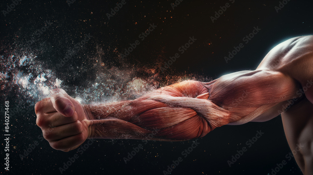 anatomical arm, muscular anatomy, human muscles, digital anatomy ...