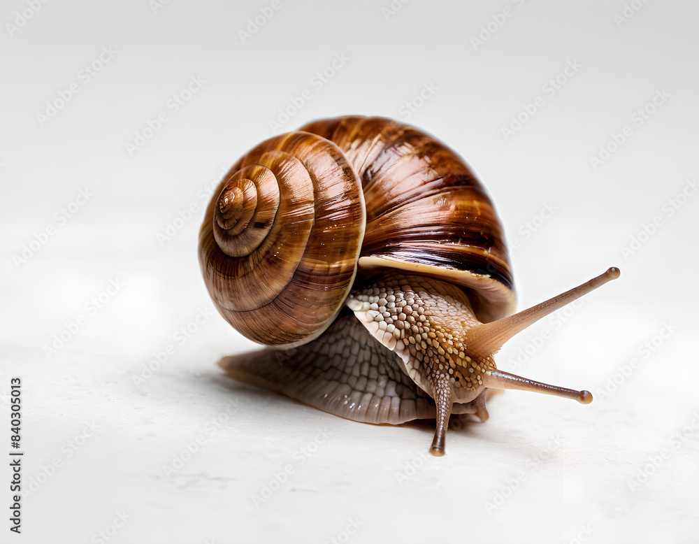 Ultra-Realistic 3D Rendering of a Snail with Intricate Shell Details ...