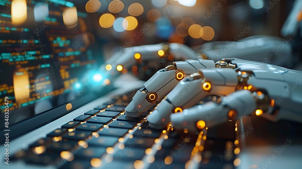 chatbot with ai artificial intelligence search engine businessman using laptop with ai ...