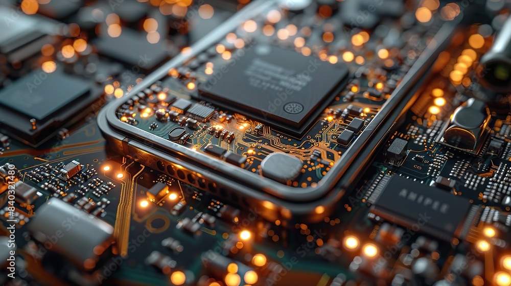 electronic chip and cpu of mobile phones phone repair and maintenance ...