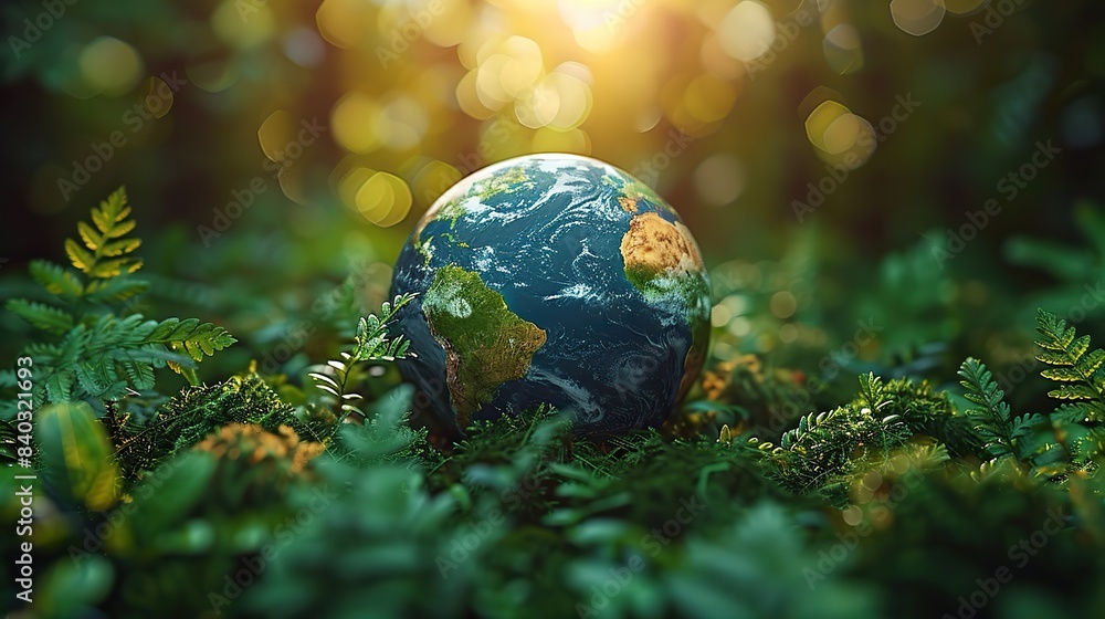 a concept day earth to save the planet save the world and save the ...