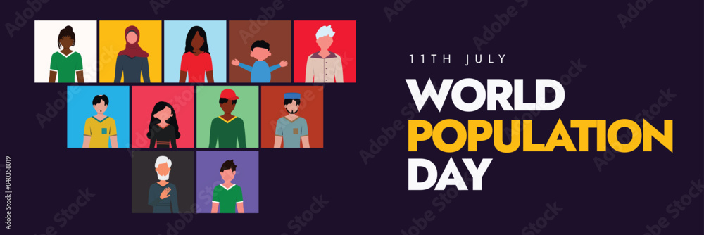 World Population Day. 11th July World Population day celebration cover ...