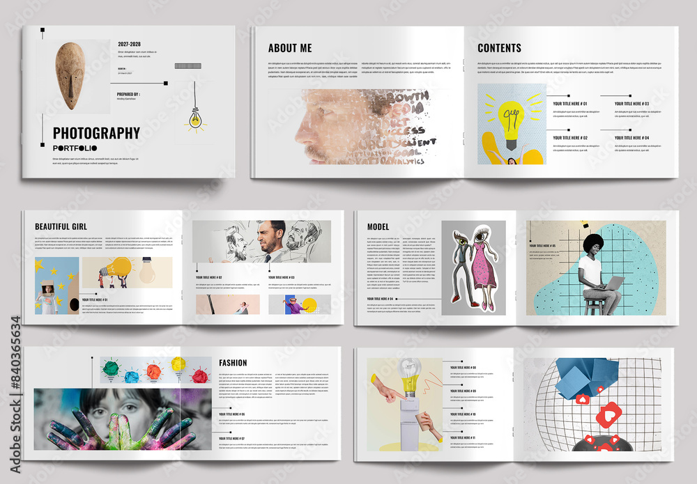 Photography Portfolio Template Landscape Stock Template | Adobe Stock