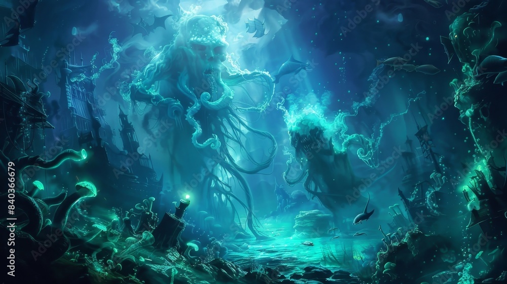 From the darkest depths of the reef ghostly apparitions of sea ...