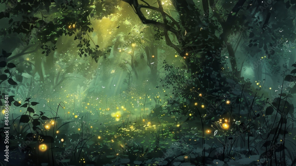 The rustling of leaves and the soft hum of insects were the only sounds ...