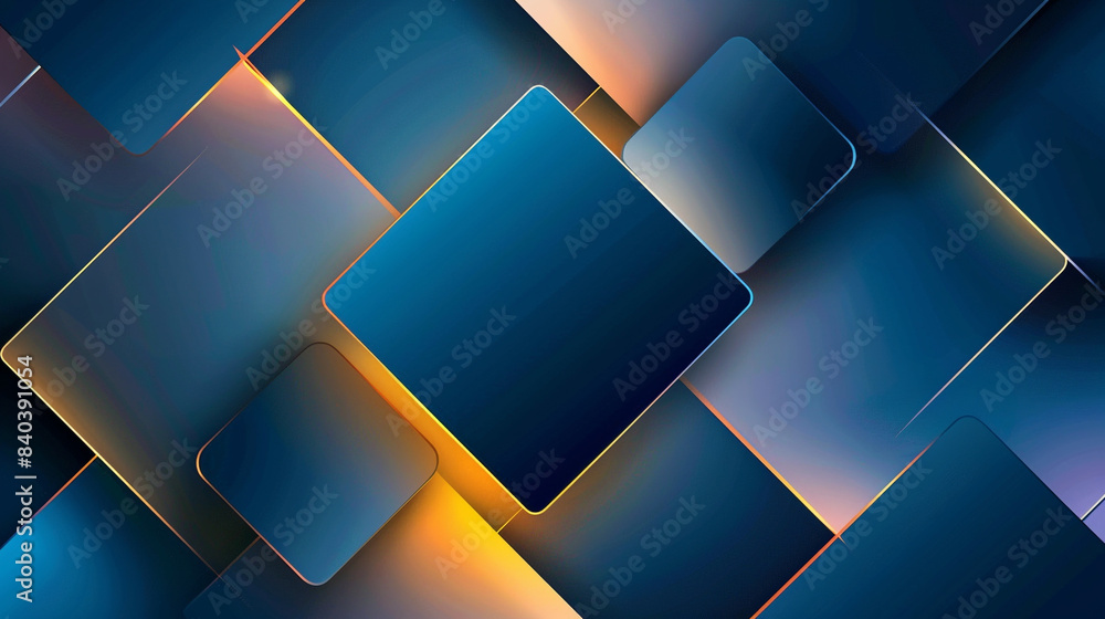 abstract 3d square Style Gradient lines. Template for your design ...